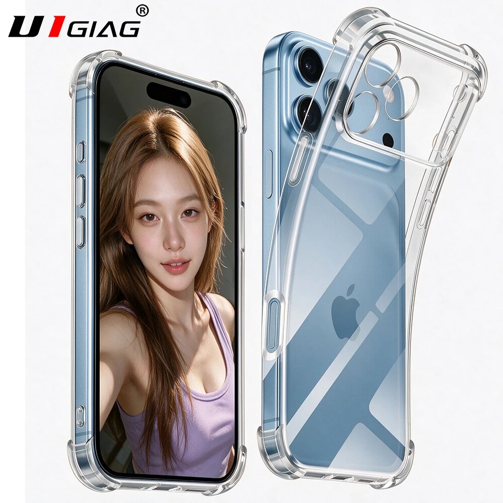 Противоударный силиконовый чехол с воздушной подушкой для iPhone 18 Pro, iPhone 18 iPhone 18 Pro Max