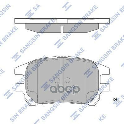 Тормозные колодки (передние) для планового ремонта, применяется на Lexus RX300, 2000–2003, артикул SP1967. Sangsin brake арт.