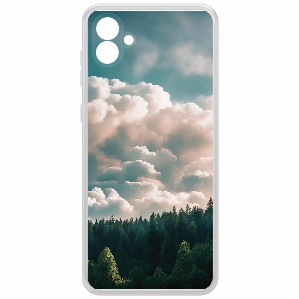 Чехол-накладка Krutoff Clear Case Облачно для Samsung Galaxy A04e (A042)