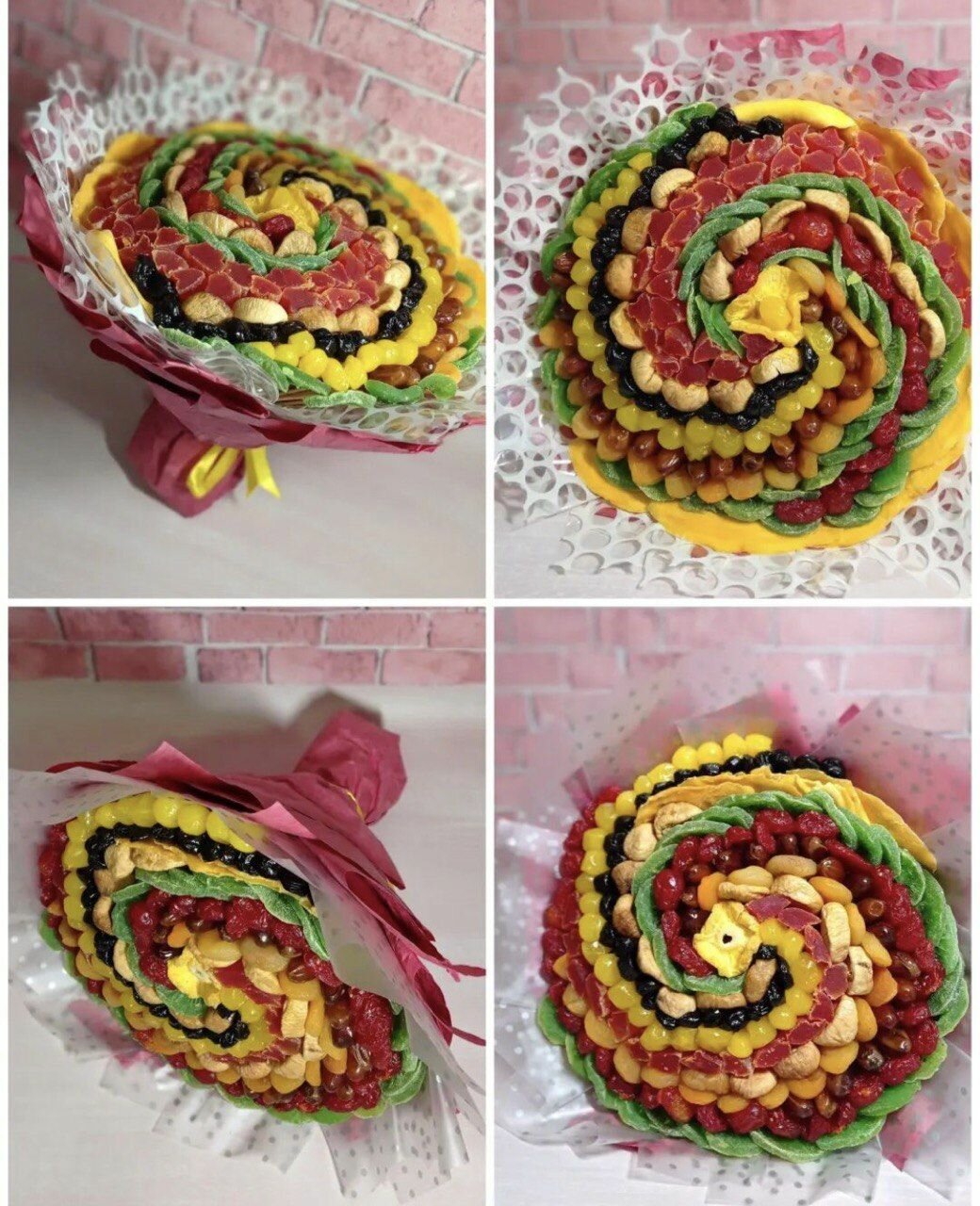 Букет из сухофруктов микс в подарочной упаковке. Подарок на Рамадан