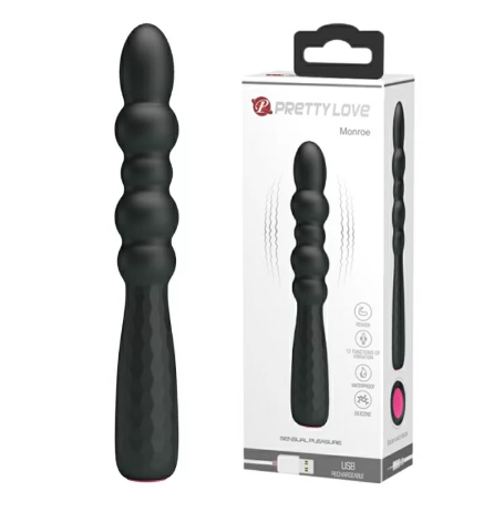 Вибромассажер Pretty Love универсальный с рельефом MONROE, BI-014758