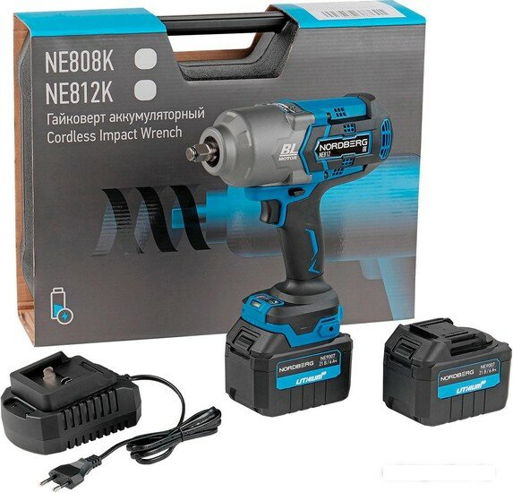 Гайковёрт Nordberg NE812K (с 2-мя АКБ)