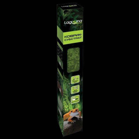 Коврик-субстрат для рептилий двусторонний зеленый, Laguna - 90х45 см
