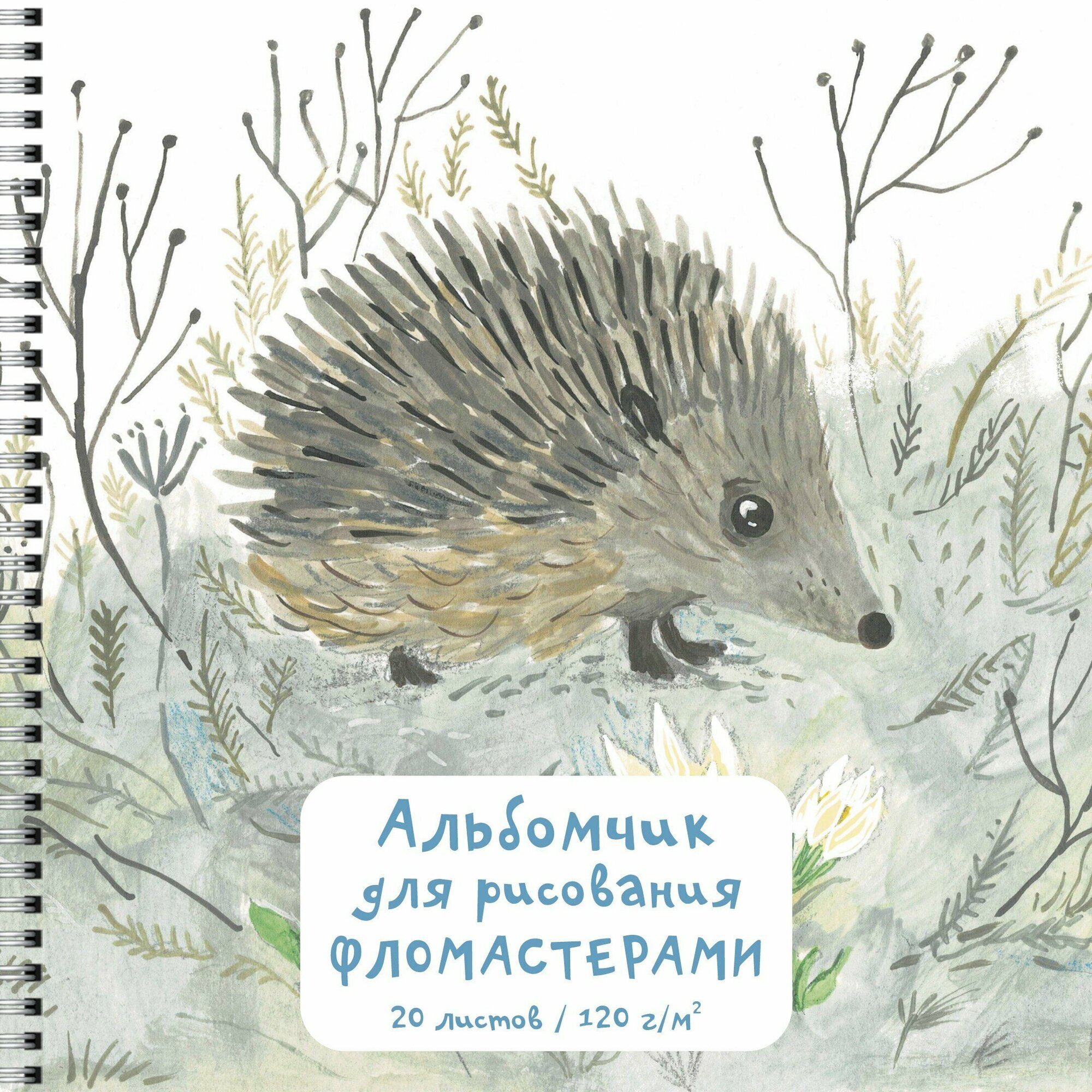 Альбом для рисования Ёжик, 20 листов