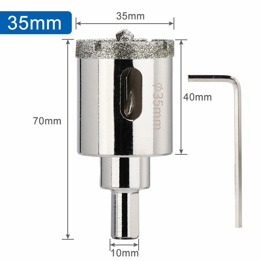 Коронка алмазная XCAN 35мм по бетону с центрирующим сверлом