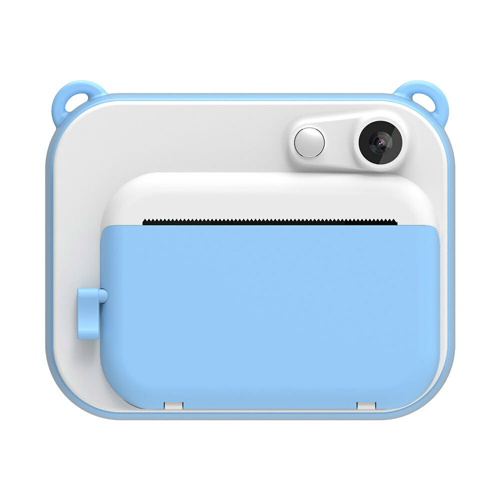 DIY Детская камера Детская камера с мгновенной печатью 1080P Видео Фото Термопринтерная камера Включает 3 рулона бумаги для принтера + люстру, Материал ABS, Экран 2.0 дюйма IPS, Разрешение изображения 10MP, Видеоразрешение FHD (1920x1080px)/HD