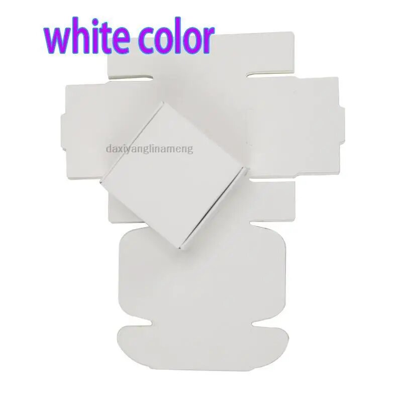 Картонная подарочная коробка для мыла daxiyanglianmeng Белый, белый, 7x7x2.2cm-50pcs