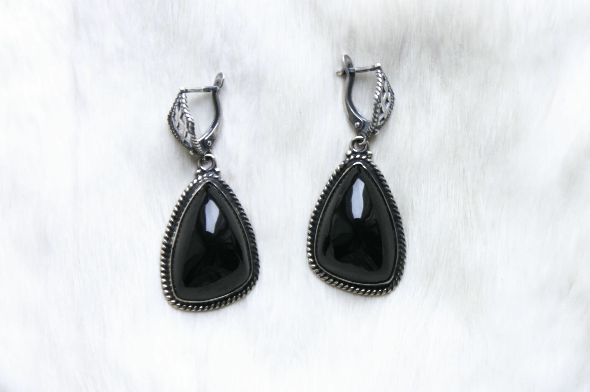 Серьги, турмалин