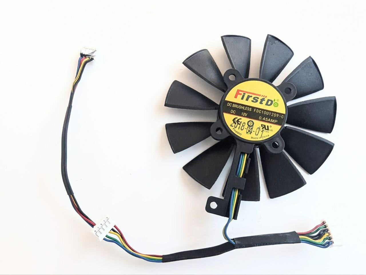 Вентилятор с ведущим проводом (6 пин) для ASUS Strix 1080, 1080 Ti Strix Gtx980ti R9 390 X390, GTX1070