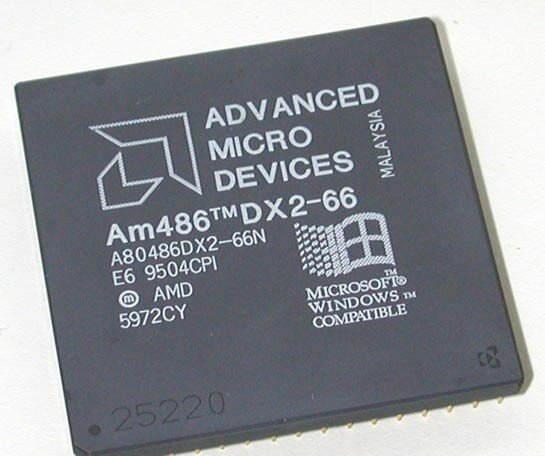 Процессор AMD A80486DX2-66N 66 MHz PGA168 486