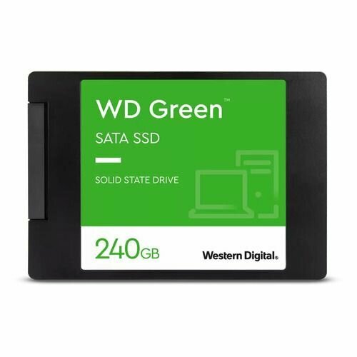 SSD накопитель WD Green WDS240G3G0A 240ГБ, 2.5", SATA III, SATA