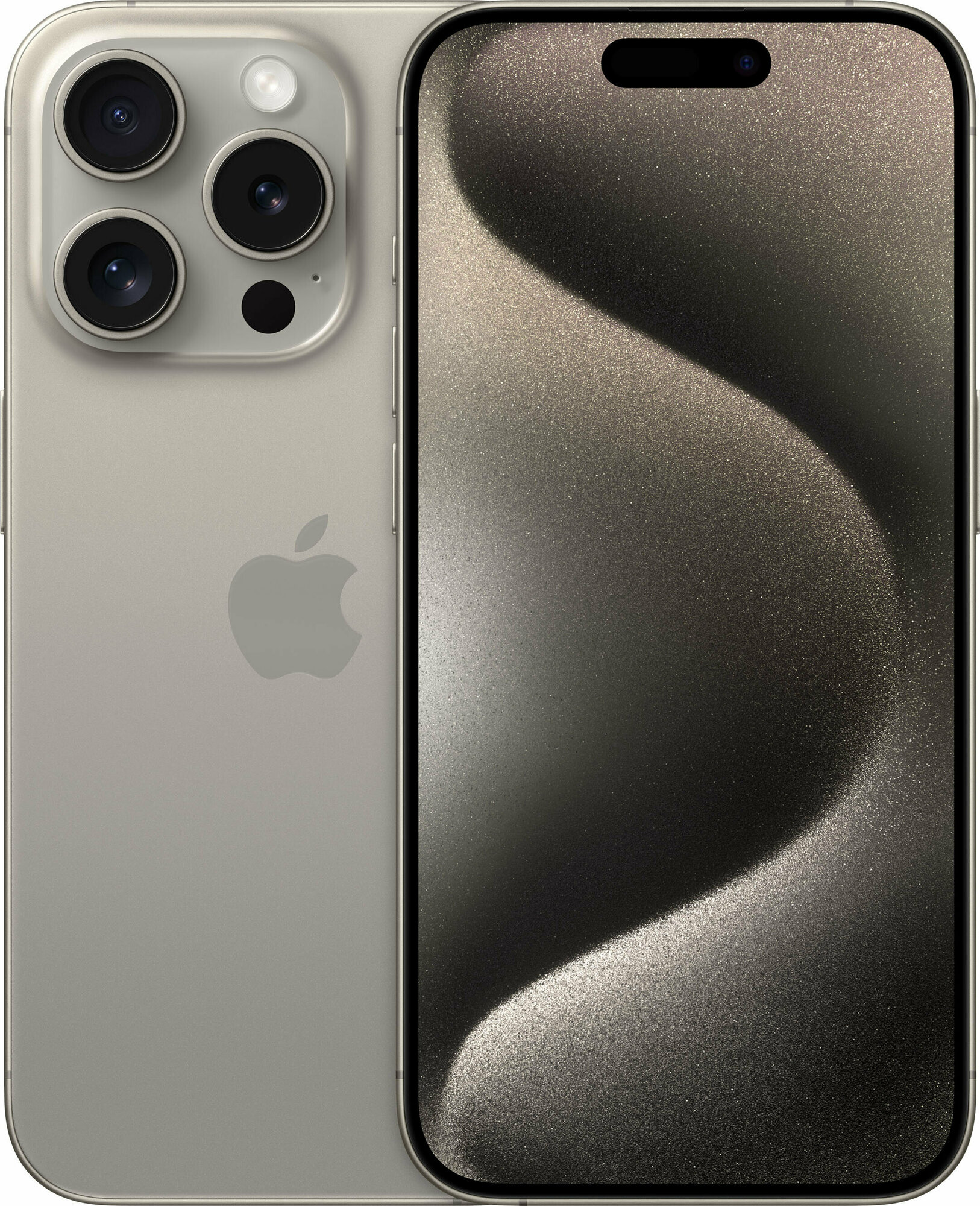 Официально авторизовано Смартфон Apple iPhone 15 Pro 256 ГБ, Двухслотовый дизайн лотка SIM-карт. Natural Titanium,
