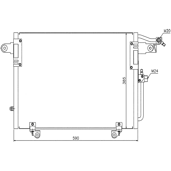 STELLOX 10-45303-SX (1045303_SX / 4A0 026 0403A / 4A0 260 401 A) радиатор кондиционера\ Audi (Ауди) 100 2.0-2.5tdi 90-92