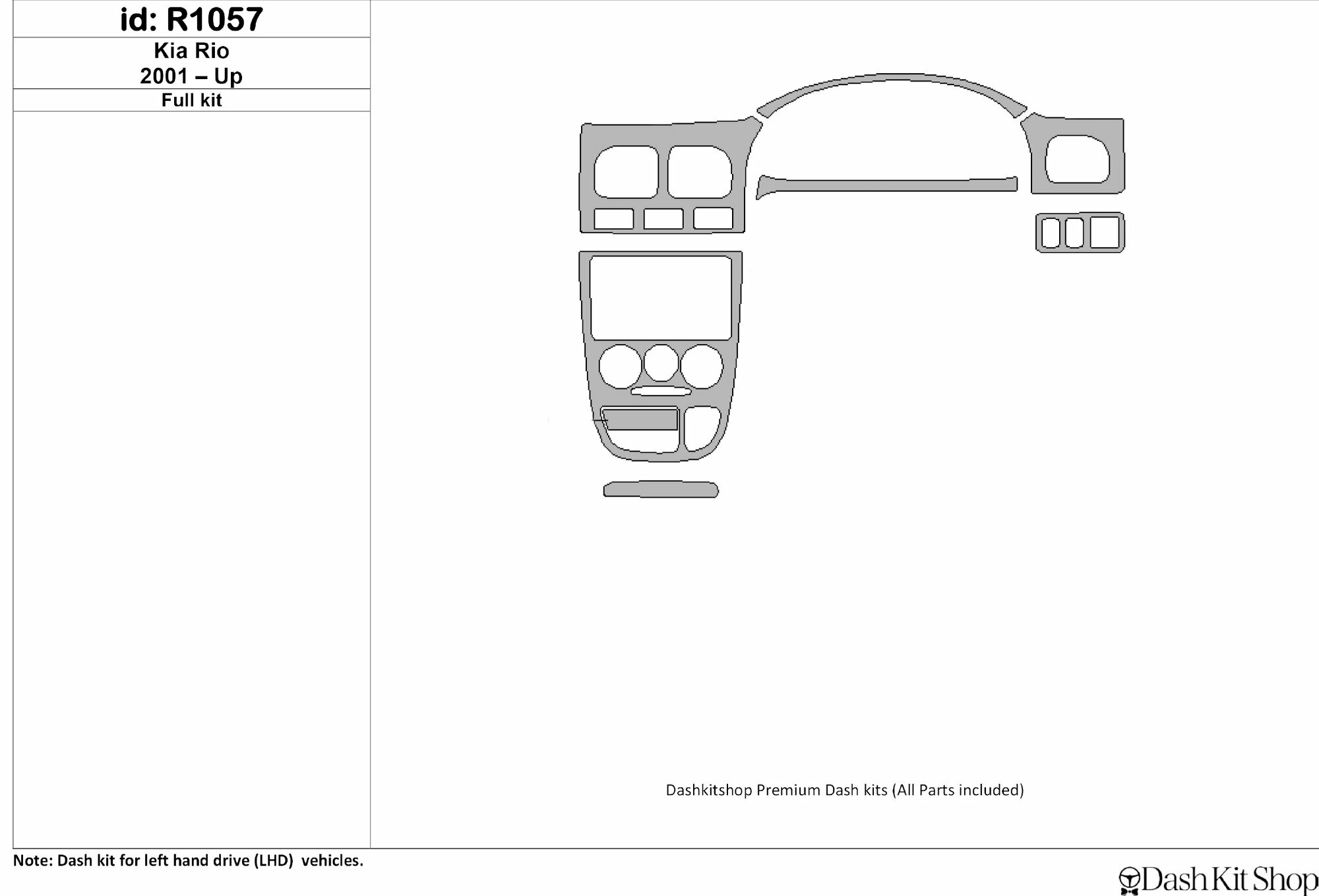 Накладки салона под дерево, карбон, алюминий для Citroen Xantia 1998-Up. Комплект R1056.