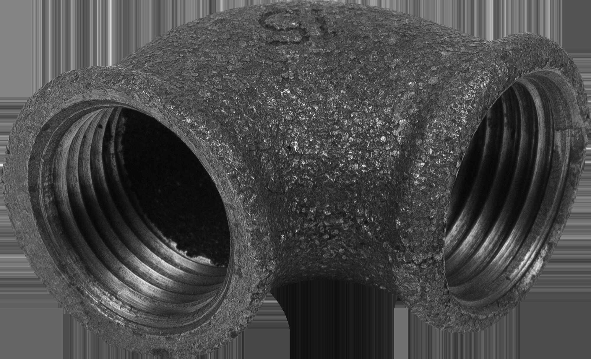 Угол внутренняя резьба 1/2" мм чугун цвет чёрный