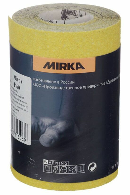 Мирка мирокс бумага наждачная Р60 115х5000мм ( рул. 0,57 кв. м.)