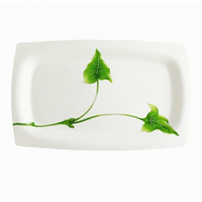 Блюдо сервировочное Guy Degrenne Vegetal, 43х26.5 см, фарфоровое