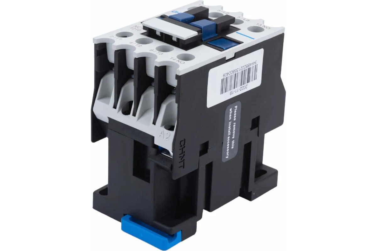 CHINT NC1-1210 Контактор 12A 230В АС3 1NO 50Гц (R) 221358 электромеханический прибор