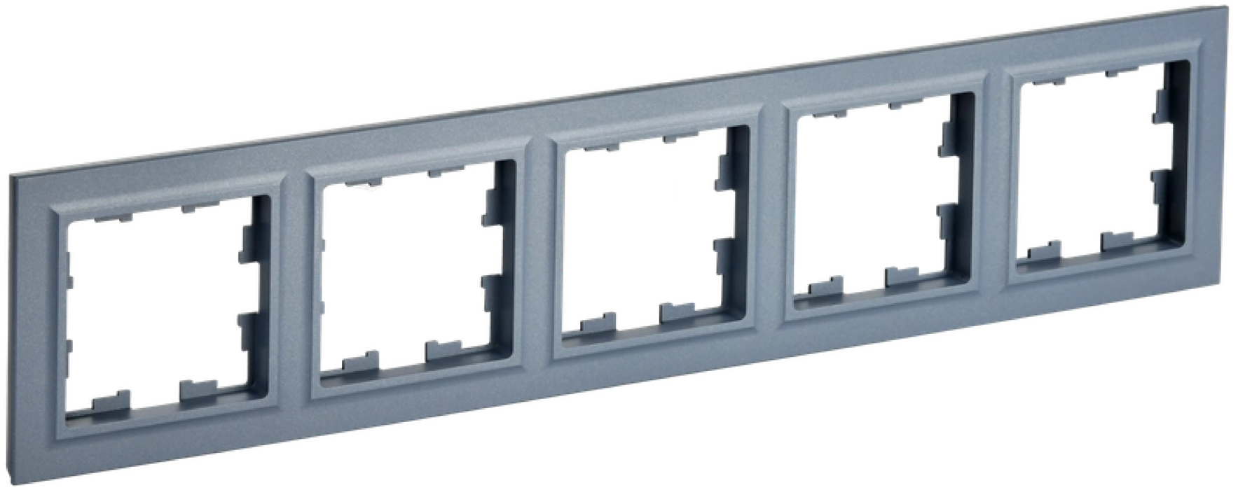 Рамка электроустановочная IEK / ИЭК Brite РУ-5-БрМ, BR-M52-K35, маренго, 5 постов / для розеток и выключателей