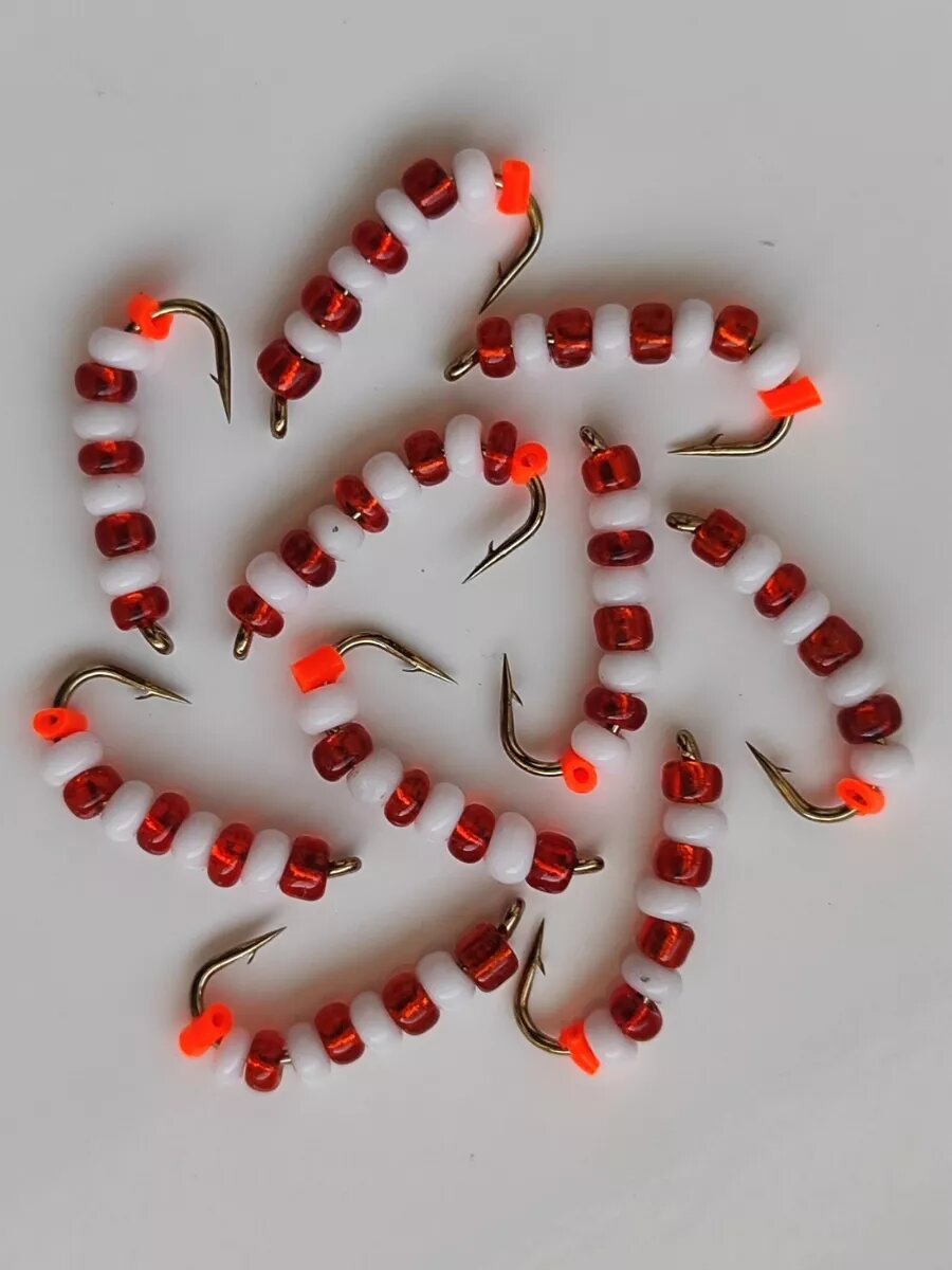 Мормышка безнасадочная бисерная Мотыль 5 шт.