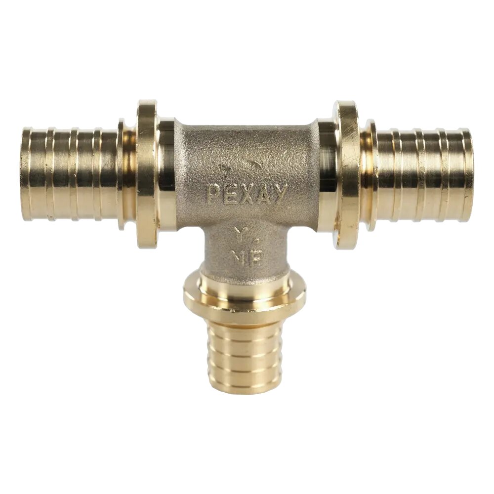 Тройник переходной Рехау 20x16x20 мм латунь 108061