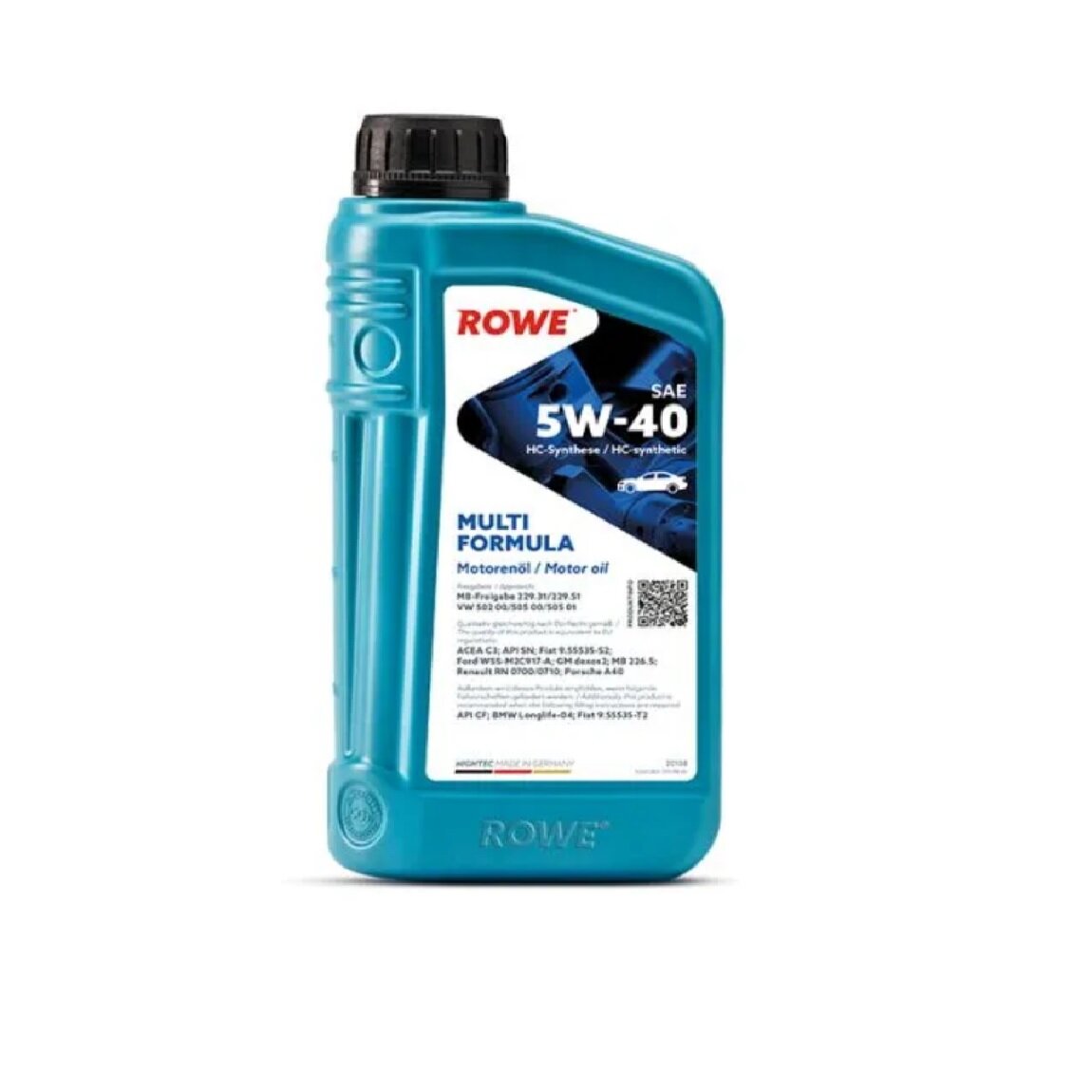 Моторное масло синтетическое ROWE Hightec Multi Formula SAE 5W-40, 1 литр канистра