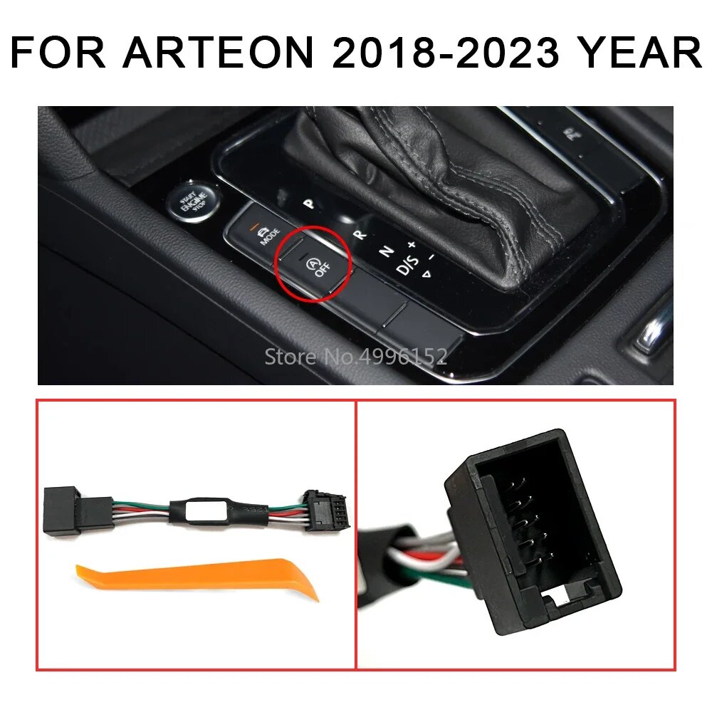 Элиминатор двигателя Stop Start для VW Volkswagen Arteon CC 2018-2023, автомобильный автоматический запуск и стоп-кансилер, автоматический штекер, выключаемый кабель