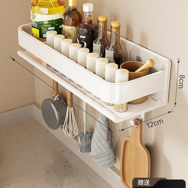Кухонная стойка Стеллаж для хранения банок для приправ Настенная настенная Бытовая многофункциональная стойка для