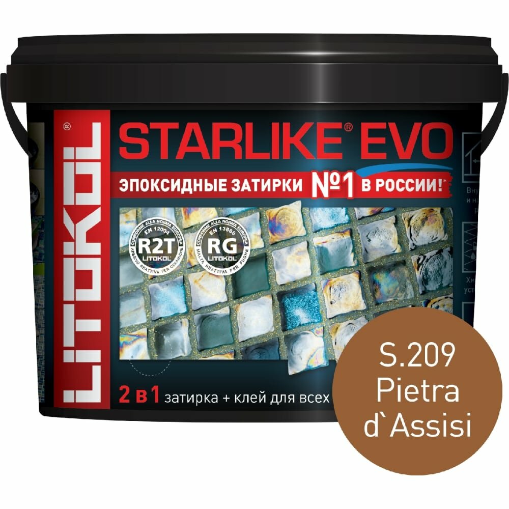 Эпоксидный состав для укладки и затирки мозаики LITOKOL STARLIKE EVO