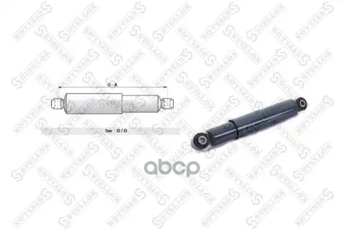 Амортизатор подвески ! задний 428-680 O/O 20x62 30x62 MAN TGA Stellox арт. 8704965SX
