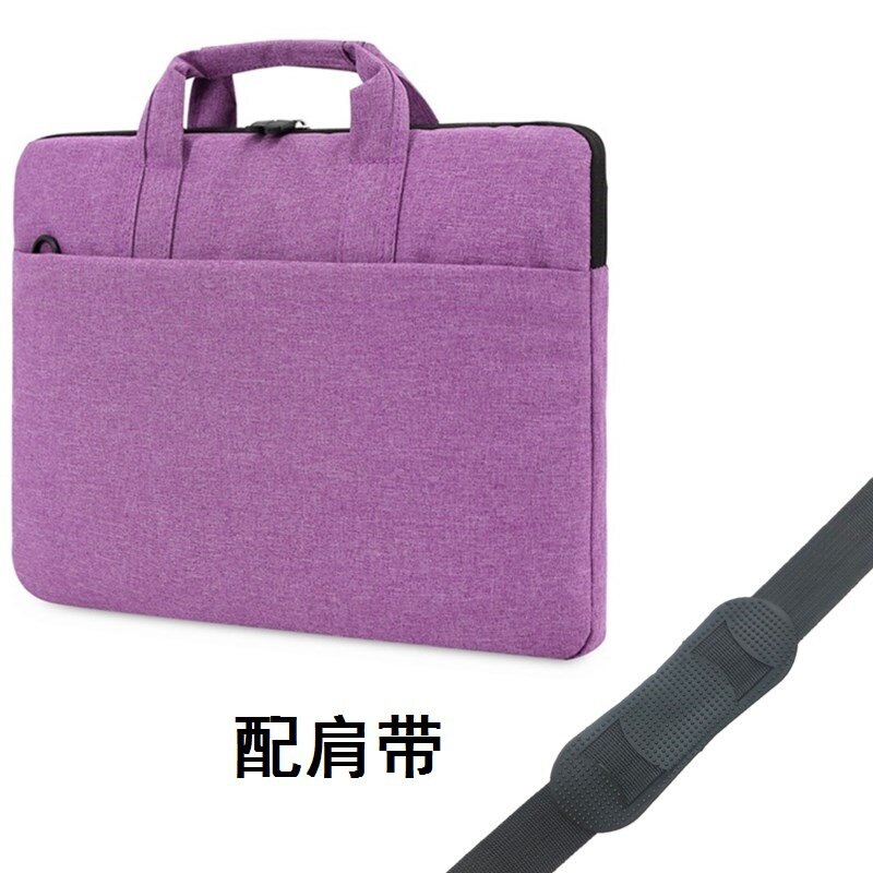 Сумка-мессенджер Macbook, для ноутбука, фиолетовая, бархатная, 15 дюймов