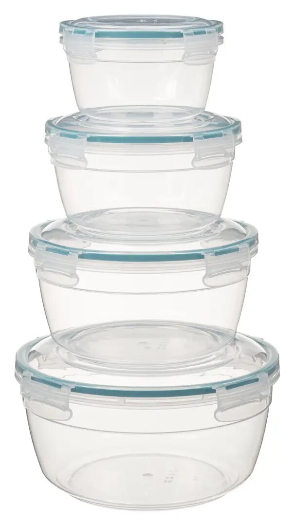 Набор контейнеров Idi Land 0.5/0.86/1.5/2.3 л пластик цвет прозрачный 4 шт