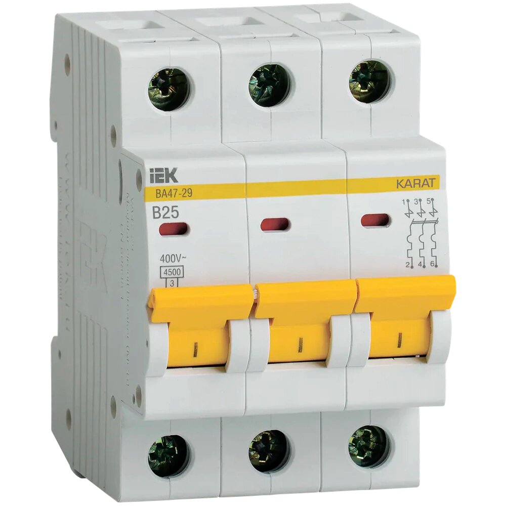 Выключатель автоматический IEK 3п 25 А B