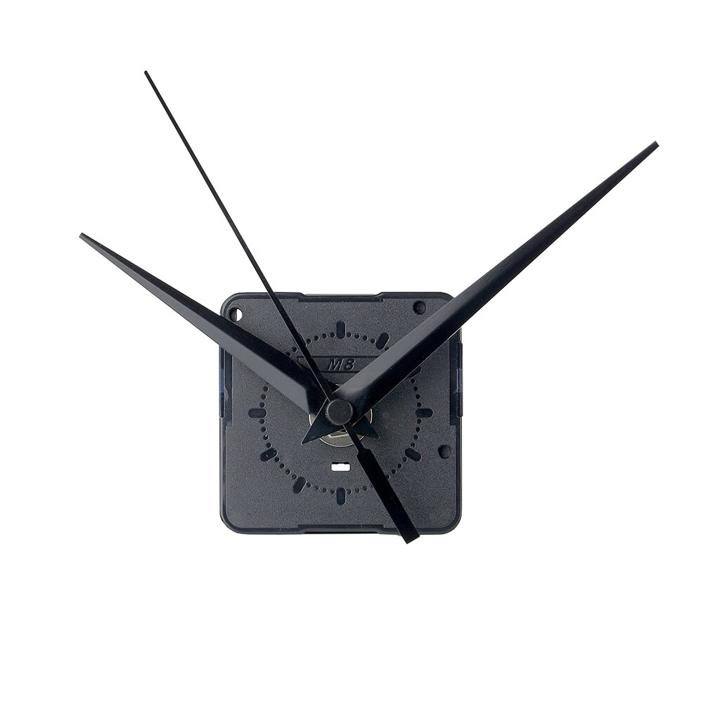 Механизм для настенных часов TROYKATIME, кварцевые, плавный ход, стрелки металлические, черный