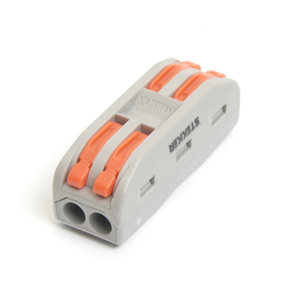 Клемма монтажная STEKKER LD222-422, пружинная, 5 шт в упаковке