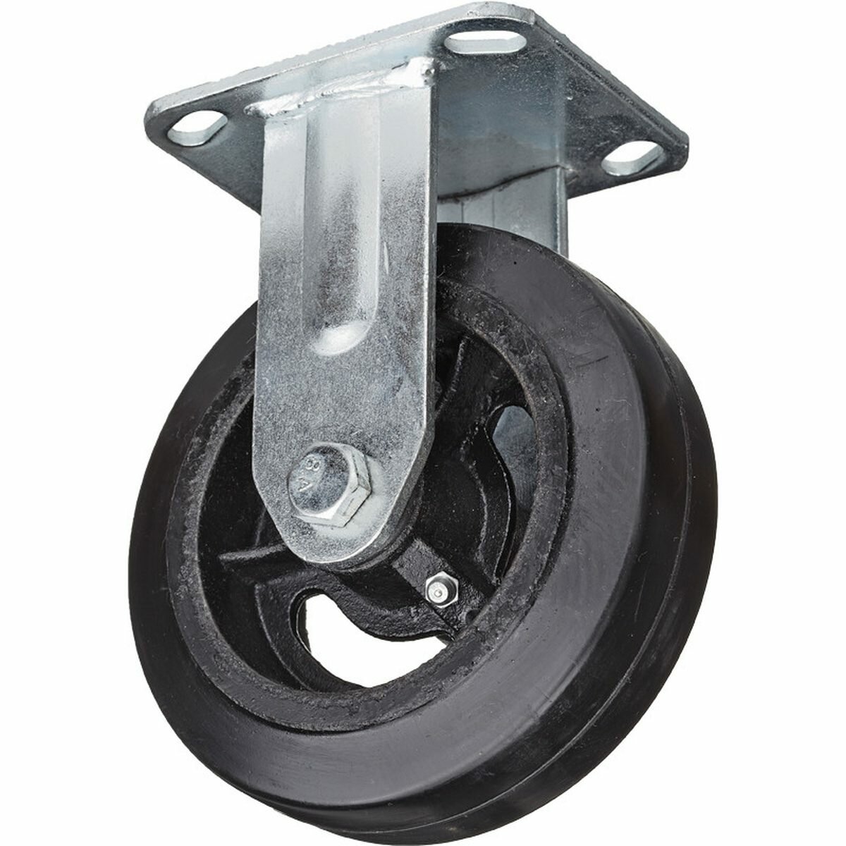 Колесо для тележки FCd 160, неповоротное, литая резина, без тормоза, d=160мм, 1шт.