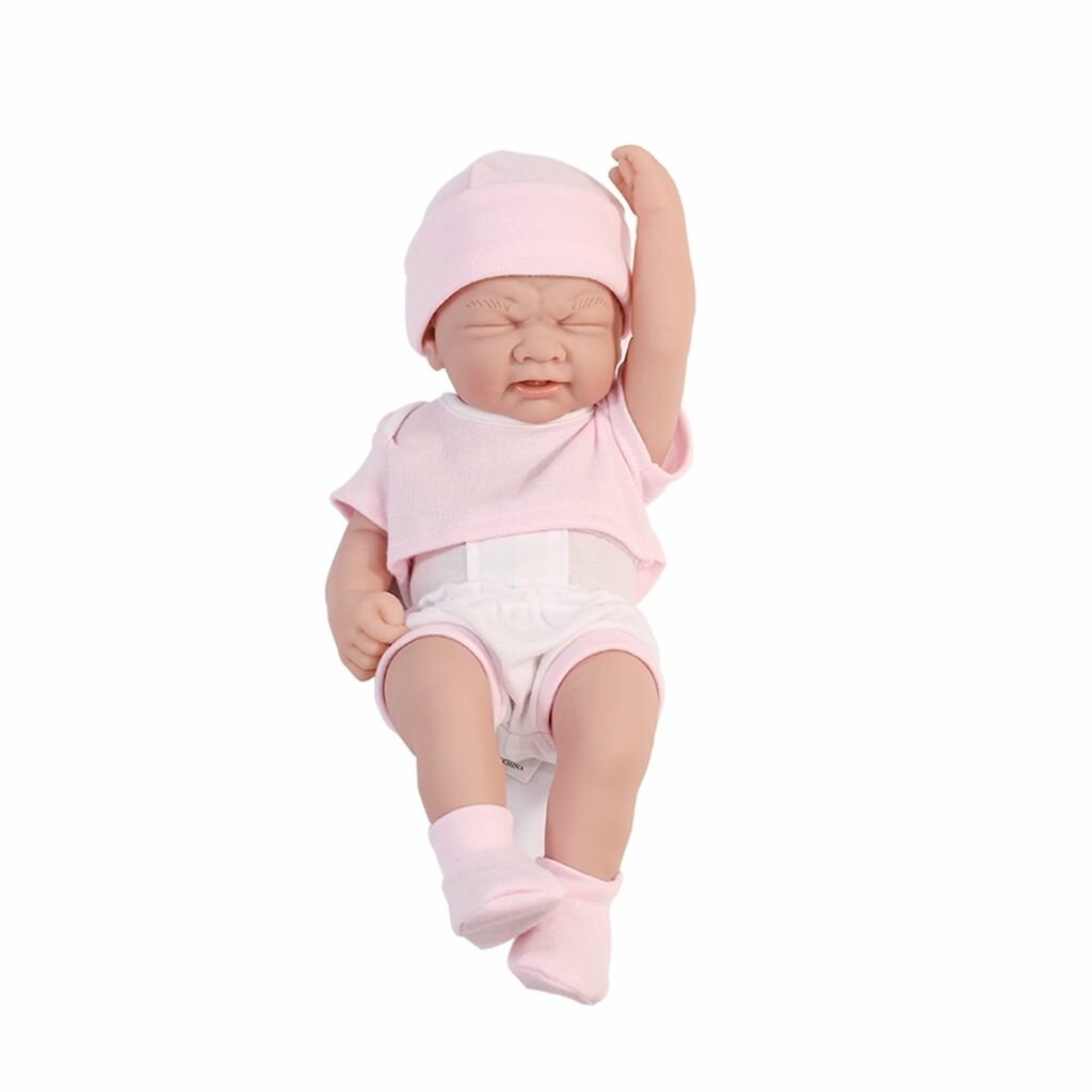 Резиновая кукла-ребенок - девочка - розовая плачущая