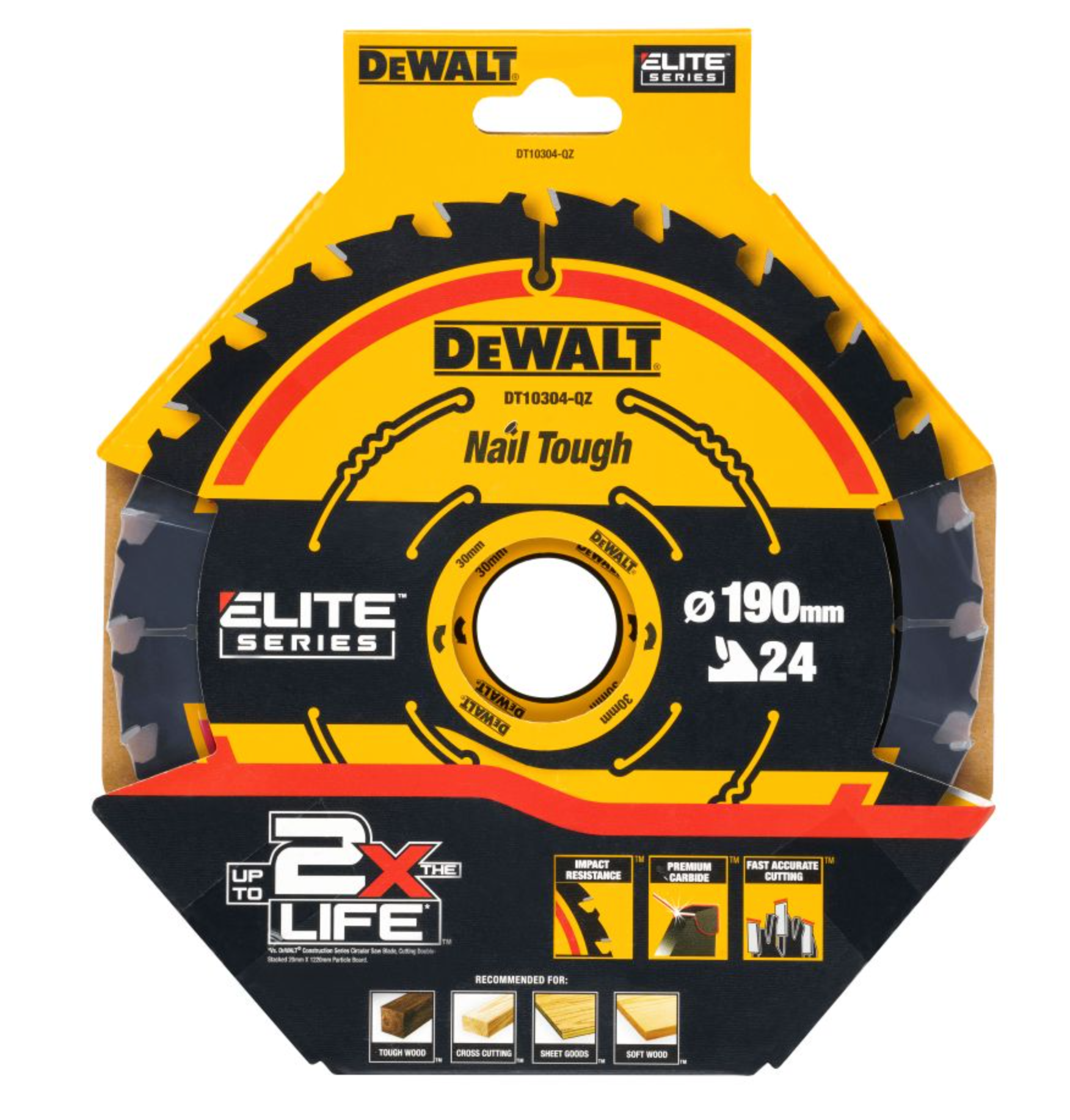 Пильный диск DeWalt DT10304 EXTREME 190х30х1,65 мм 24Т