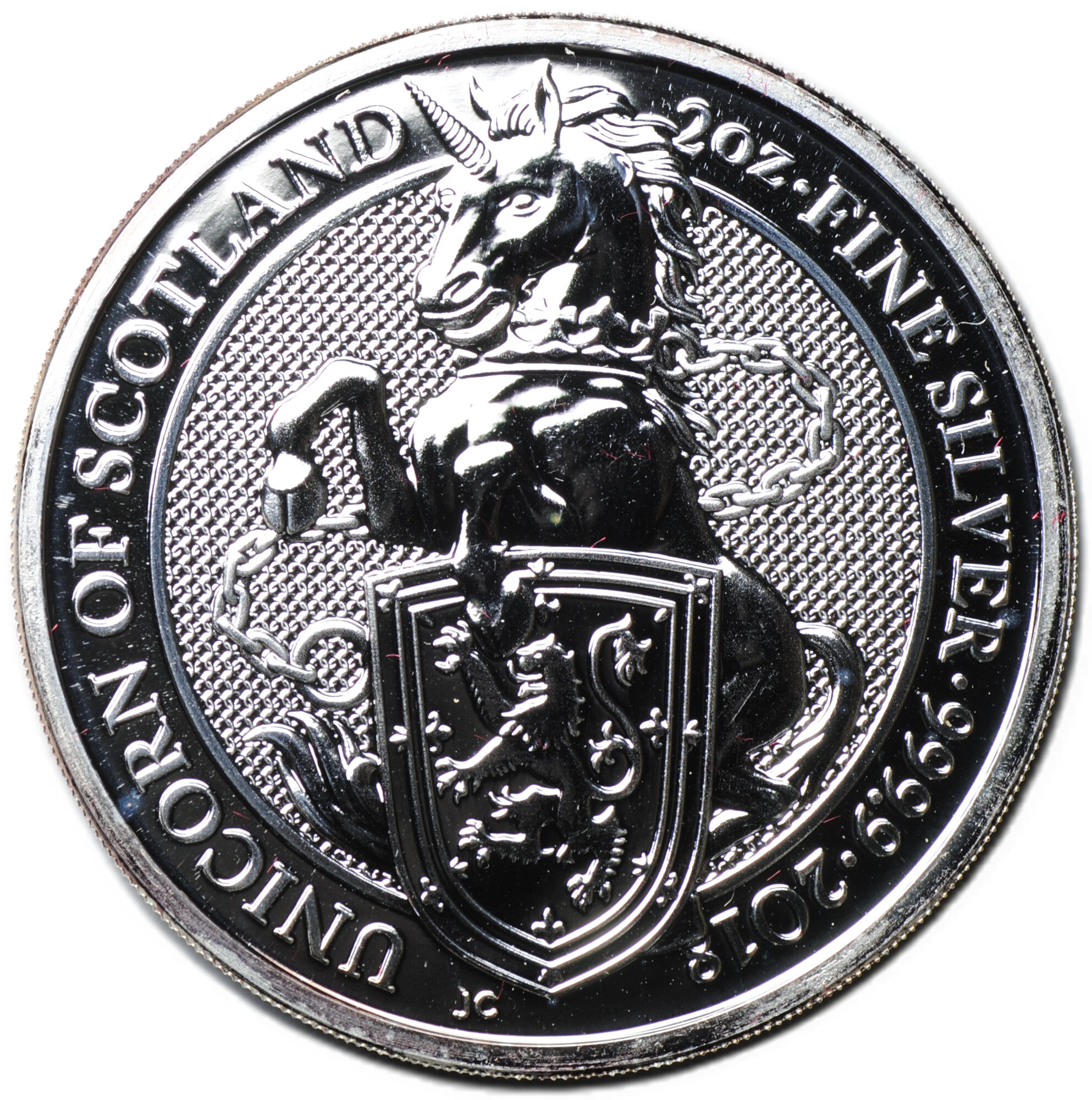 Монета 5 фунтов 2018 Звери Королевы Единорог Шотландии Великобритания