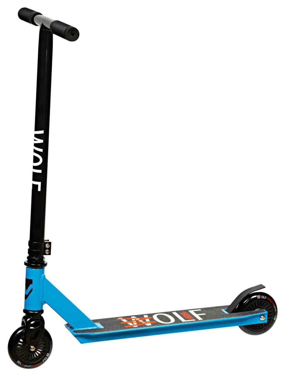 Самокат Novatrack Wolf Jr. 100P (2024) Сине-черный