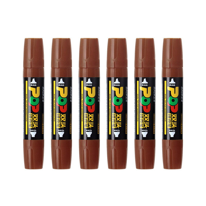 Плакат Baoke MK870, с ручкой, 12 цветов, 6 шт./коробка