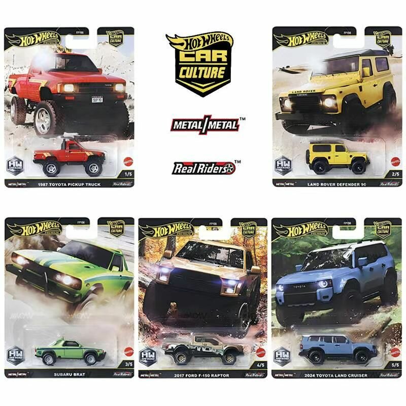 Машинка коллекционная Mattel Hot Wheels Premium Car Culture FPY86 Terra Trek series,5 шт. в комплекте