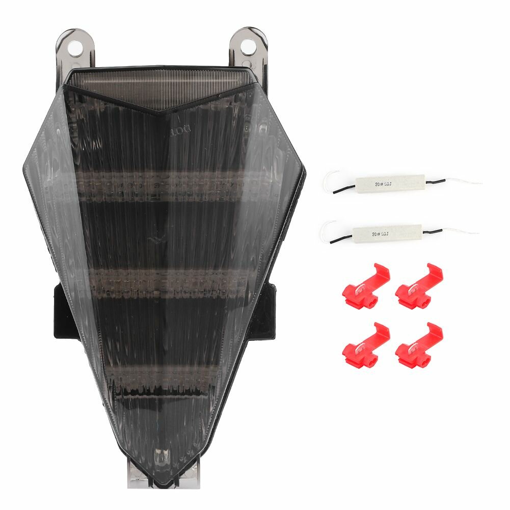 Светодиодный задний фонарь для мотоцикла с указателями поворота, дымчатая линза, подходит для Yamaha YZF R6 2006-2016