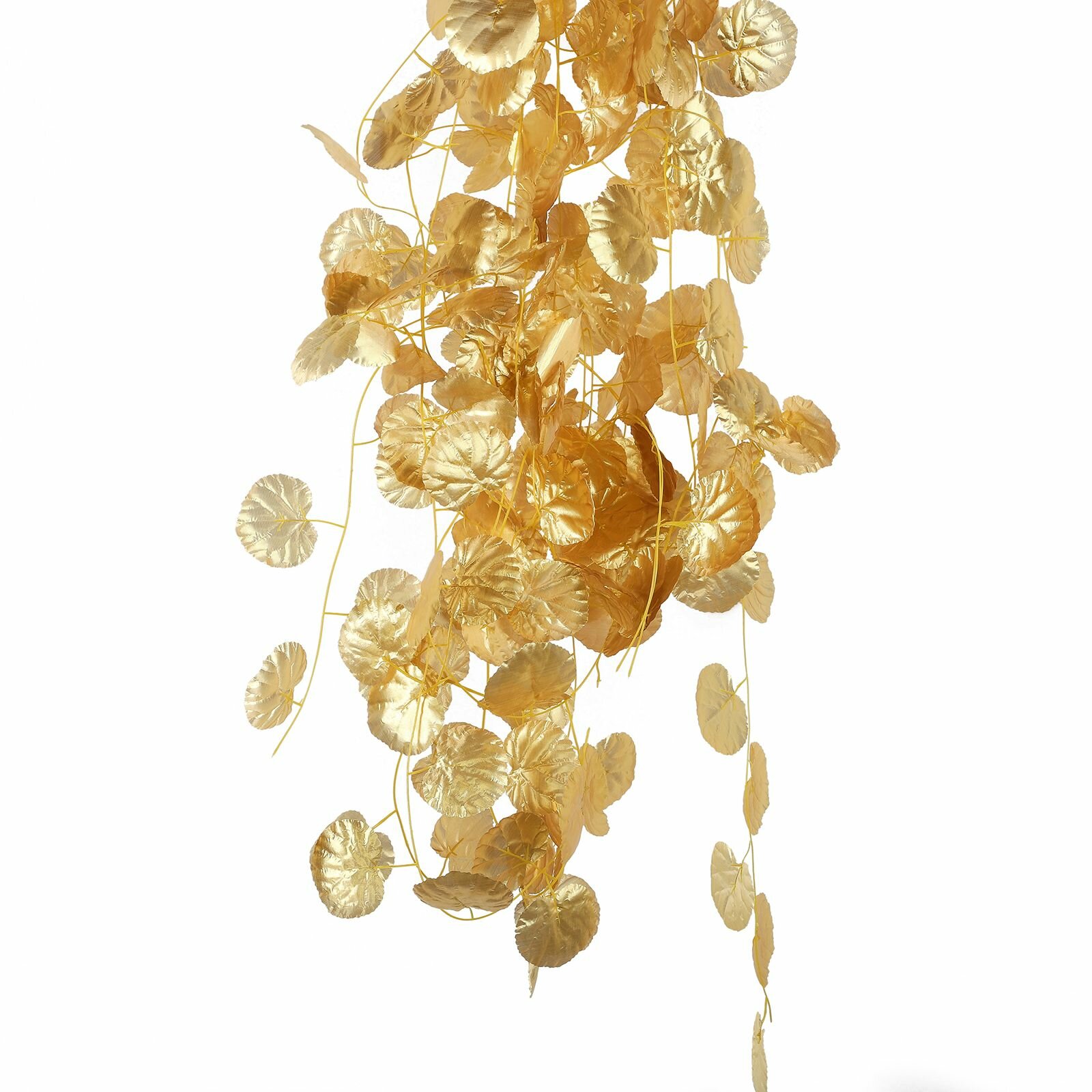 Золотые листья лотоса, искусственные листья в обертке из ротанга, 12 шт. пластиковые цветочные лозы, декоративный наполнитель для домашних садовых растений