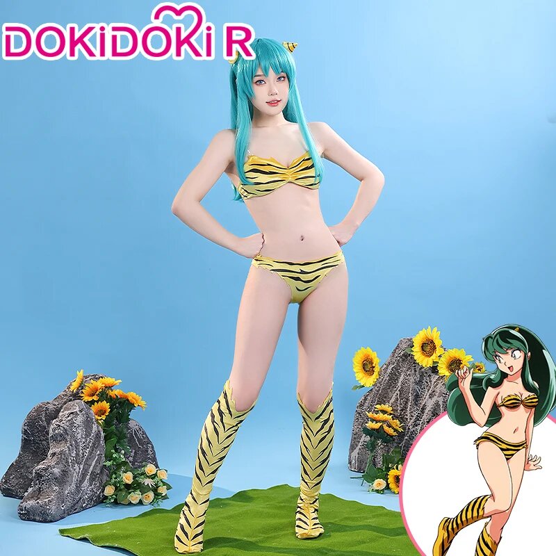 Косплей костюм Lum DokiDoki-R, зеленый, XL