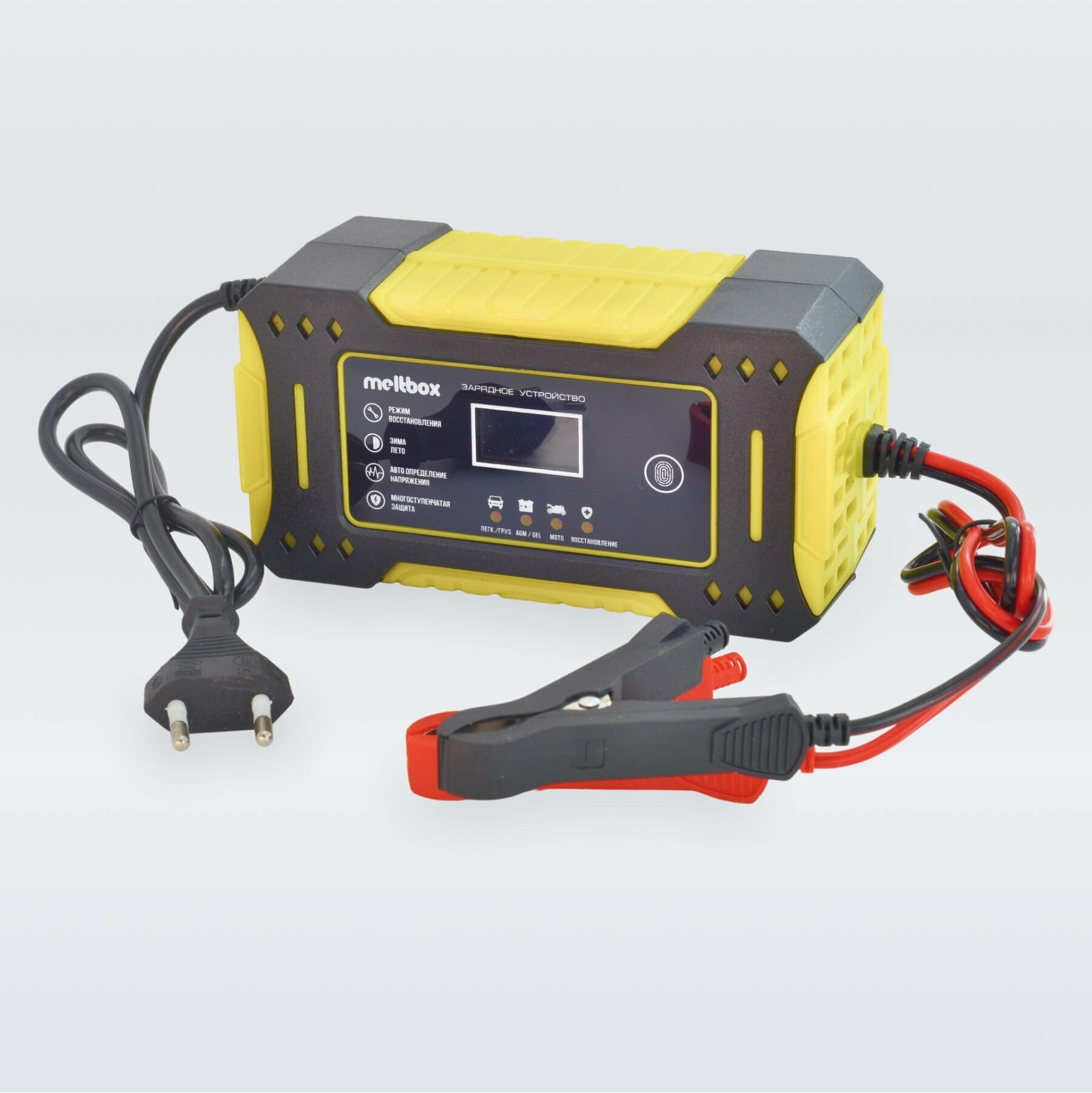 Автоматическое зарядное устройство импульсное для свинцово-кислотных аккумуляторов автомобилей (12V-6A)