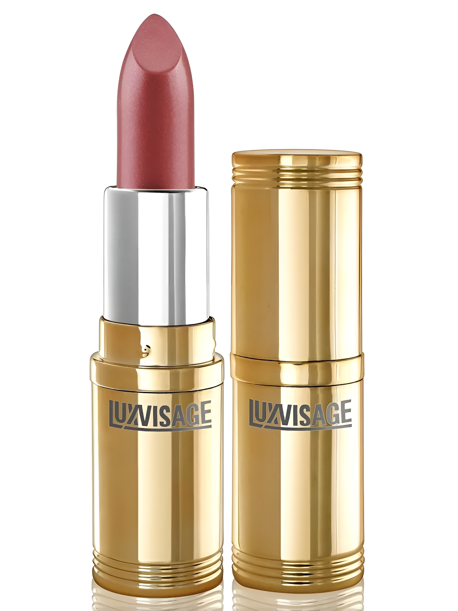 Помада для губ перламутровая Luxvisage тон 56 коричнево-розовый с мерцанием
