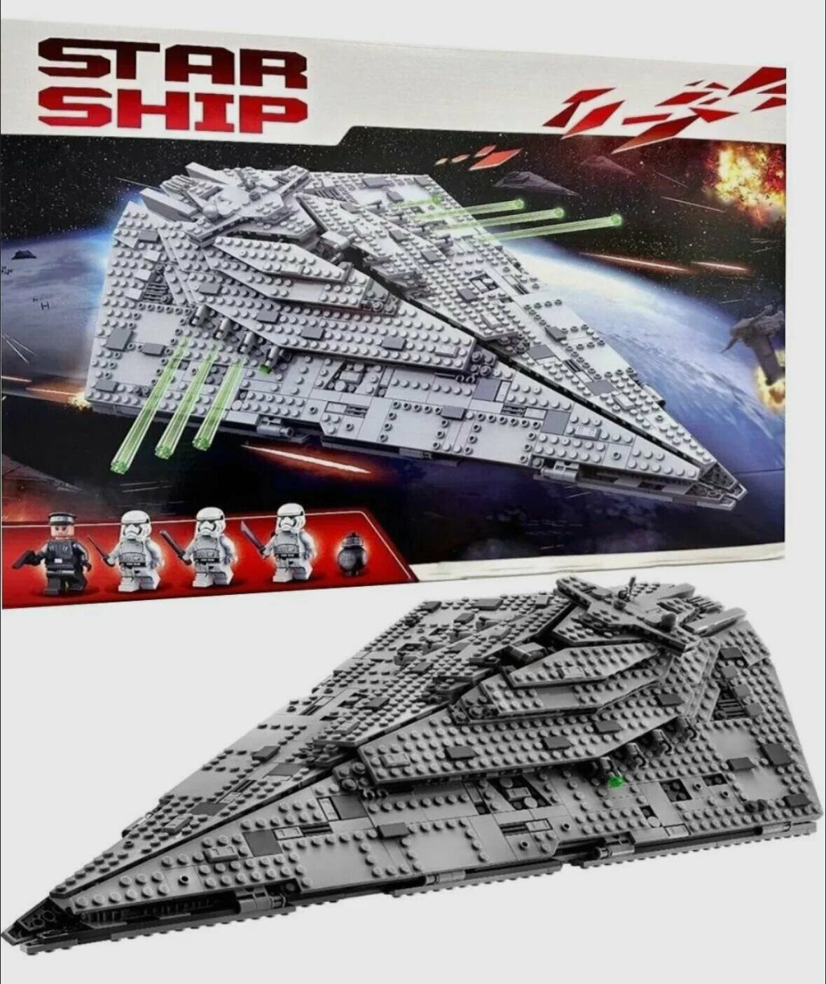Конструктор Space Wars 8888 "Звездный разрушитель первого ордена" 1500 деталей