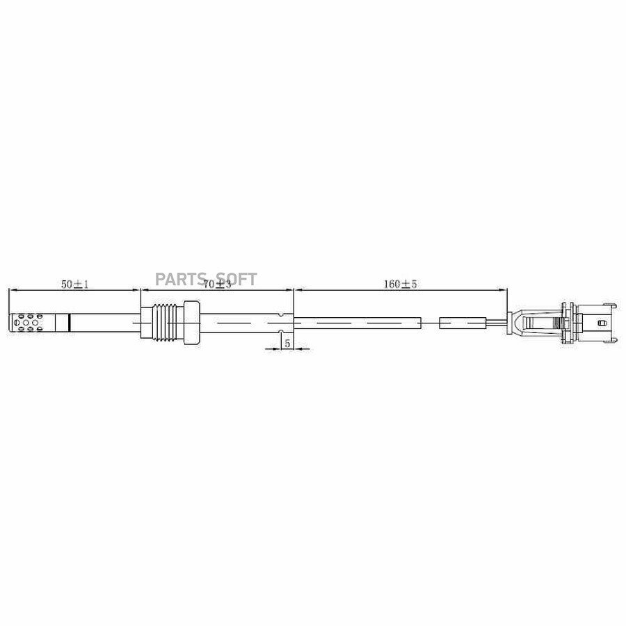MAGTECHNIC MAG0017OG Датчик температуры выхлопных газов CHEVROLET AVEO (1.3 D) OPEL ASTRA J (1.3 CDTI) CORSA D (1.3 CDTI) ()