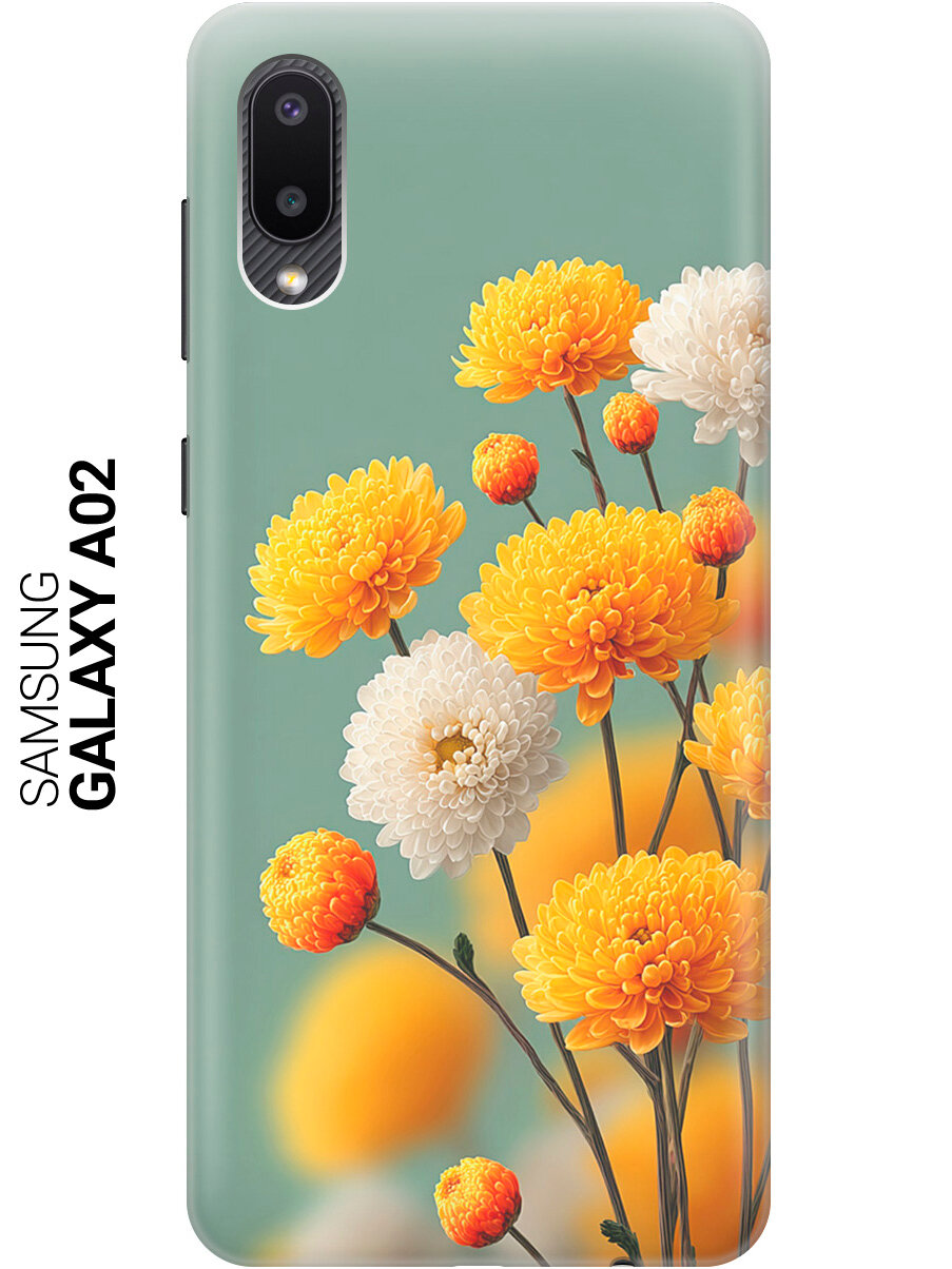 Силиконовый чехол на Samsung Galaxy A02 с принтом "Цветочная симфония"
